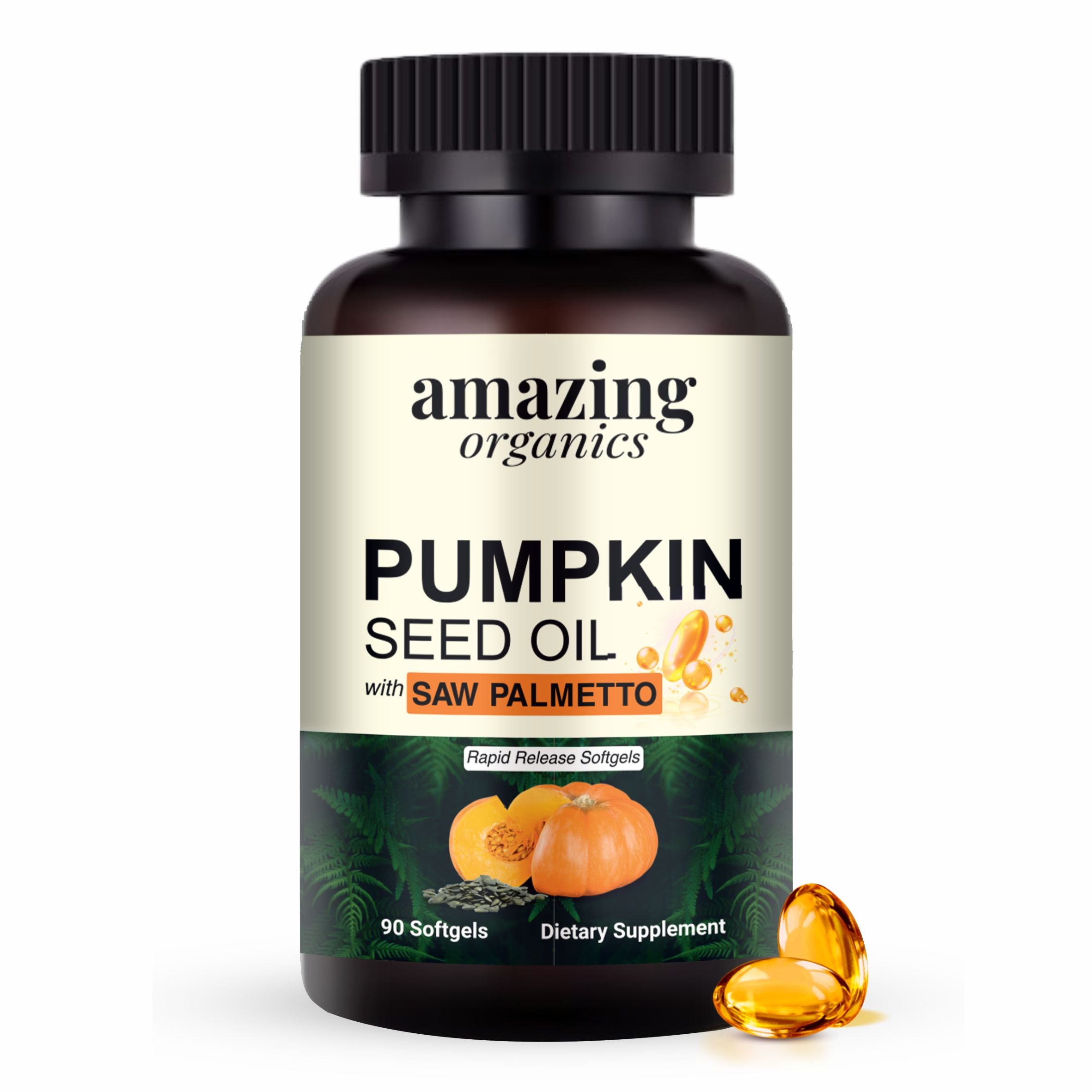 Pumpkin seed + saw palmetto for hair growth – amazing organics